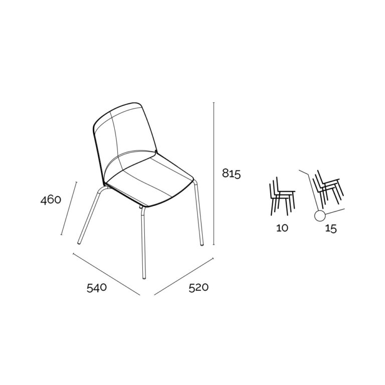 Silla Gemma Roja - Tienda Contatto